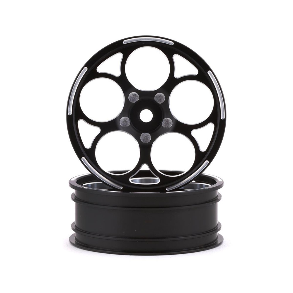 SSD RC 5 Hole Aluminum Front 2.2" Drag Racing Wheels (Black) (2 ...