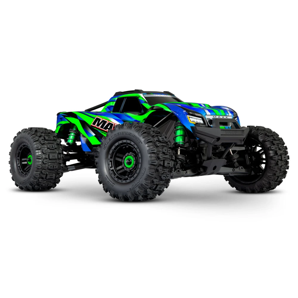 Traxxas Maxx WideMaxx 1/10 Brushless RTR 4WD Monster Truck (Green) w ...