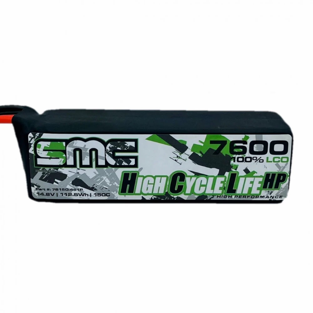 SMC 4S LiPo Battery w/ TRX Connector (14.8V/7600mAh/150C) - Discount RC ...