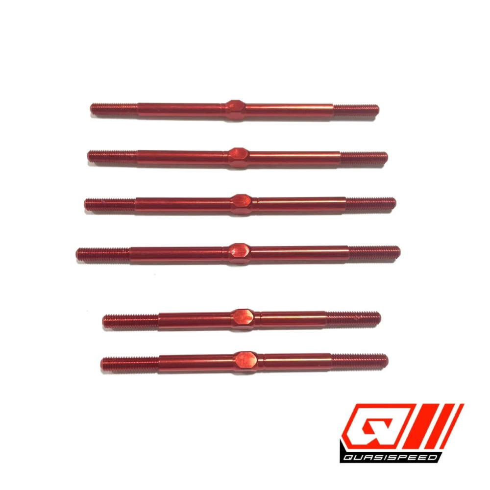 Team GFRP Quasi Speed 23 Apollo Aluminum Turnbuckle Kit (Red ...