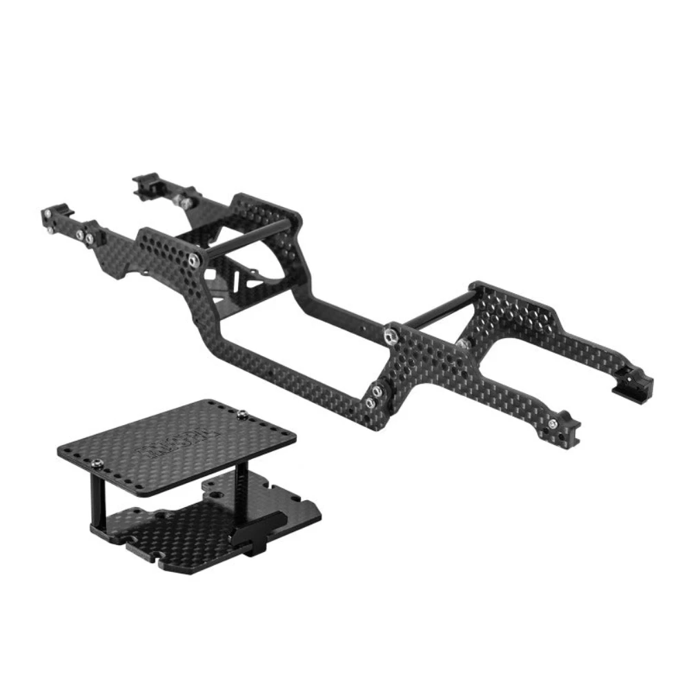 Injora Universal Lcg Chassis Frame Kit For 1/18 Trx4m (Carbon Fiber ...