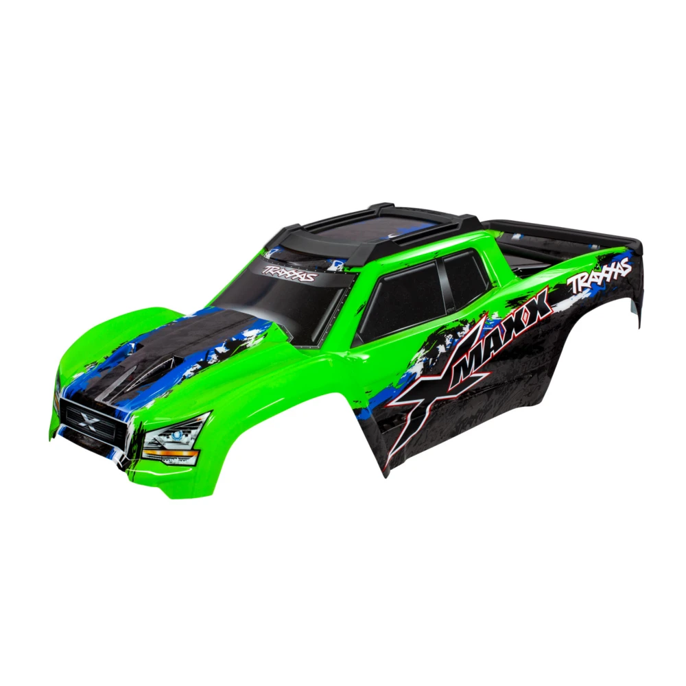 Traxxas X-Maxx Complete Painted Body Shell (Green) - Discount RC Parts